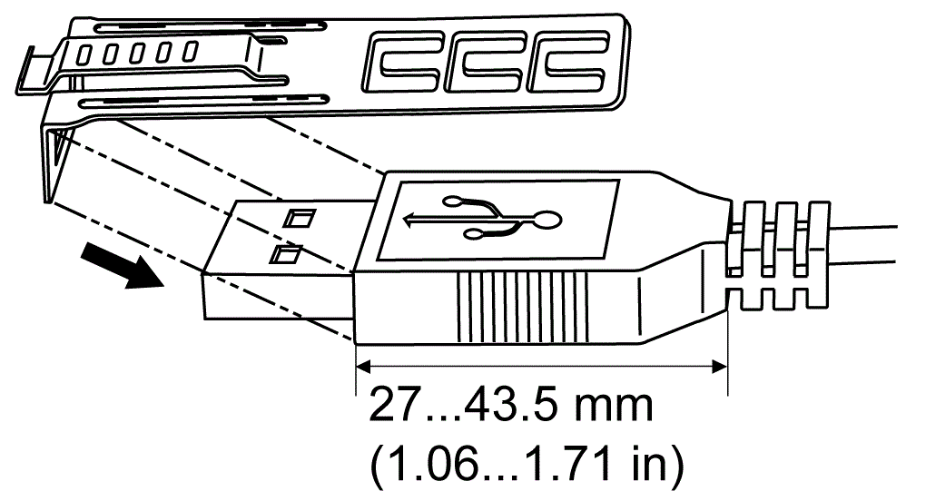 Usb cable clamp store